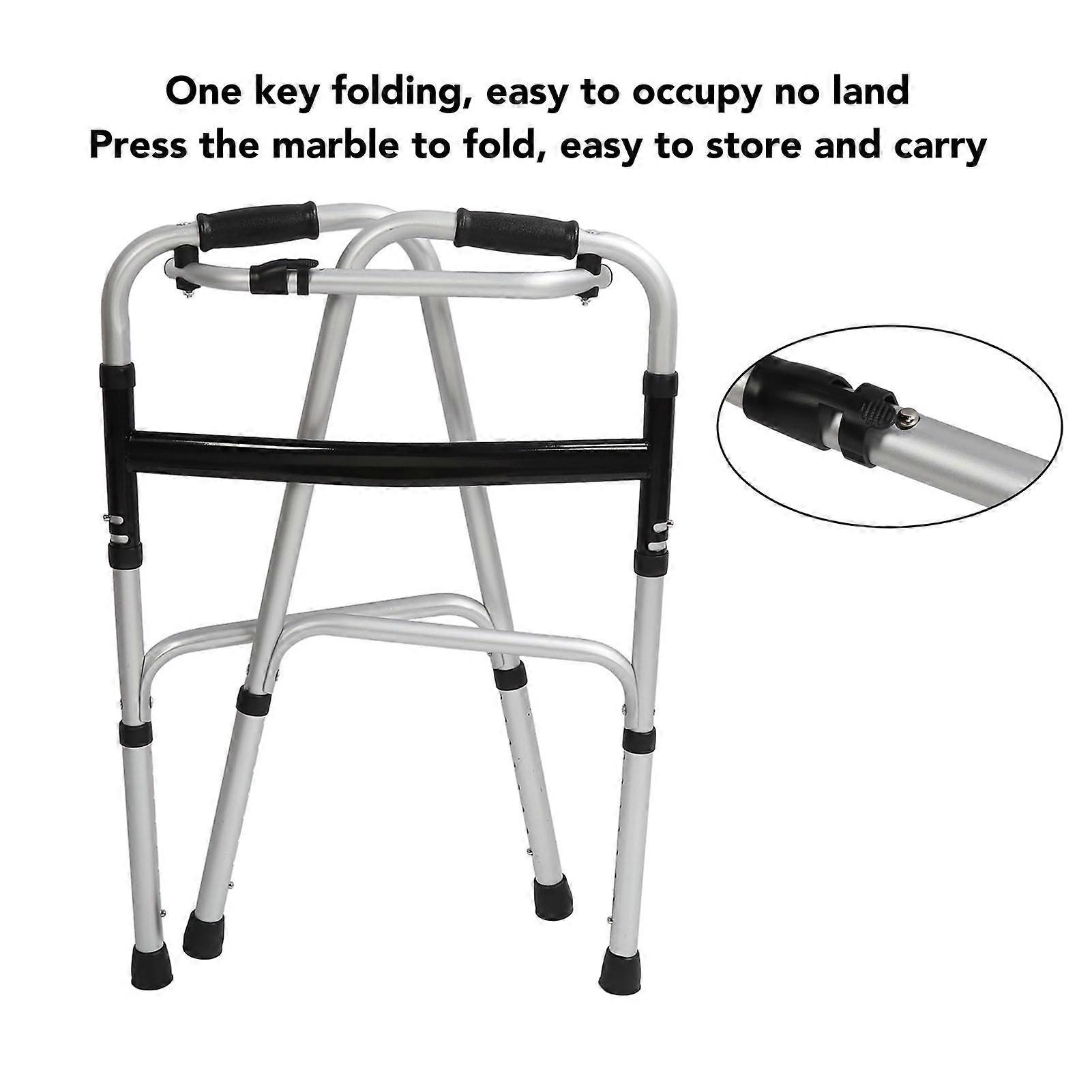 Folding Walker Professional 8 Speeds Height Adjustable Lightweight ...