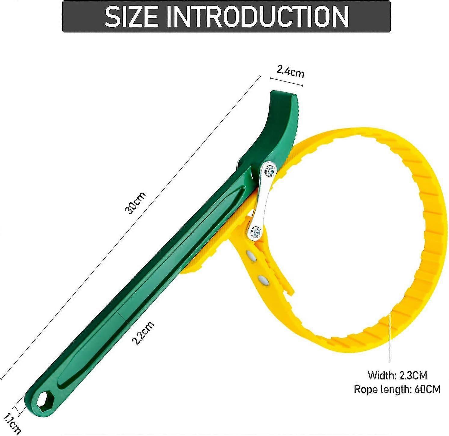Adjustable Strap Wrench, Oil Filter Wrench, Multi-function Filter Strap ...