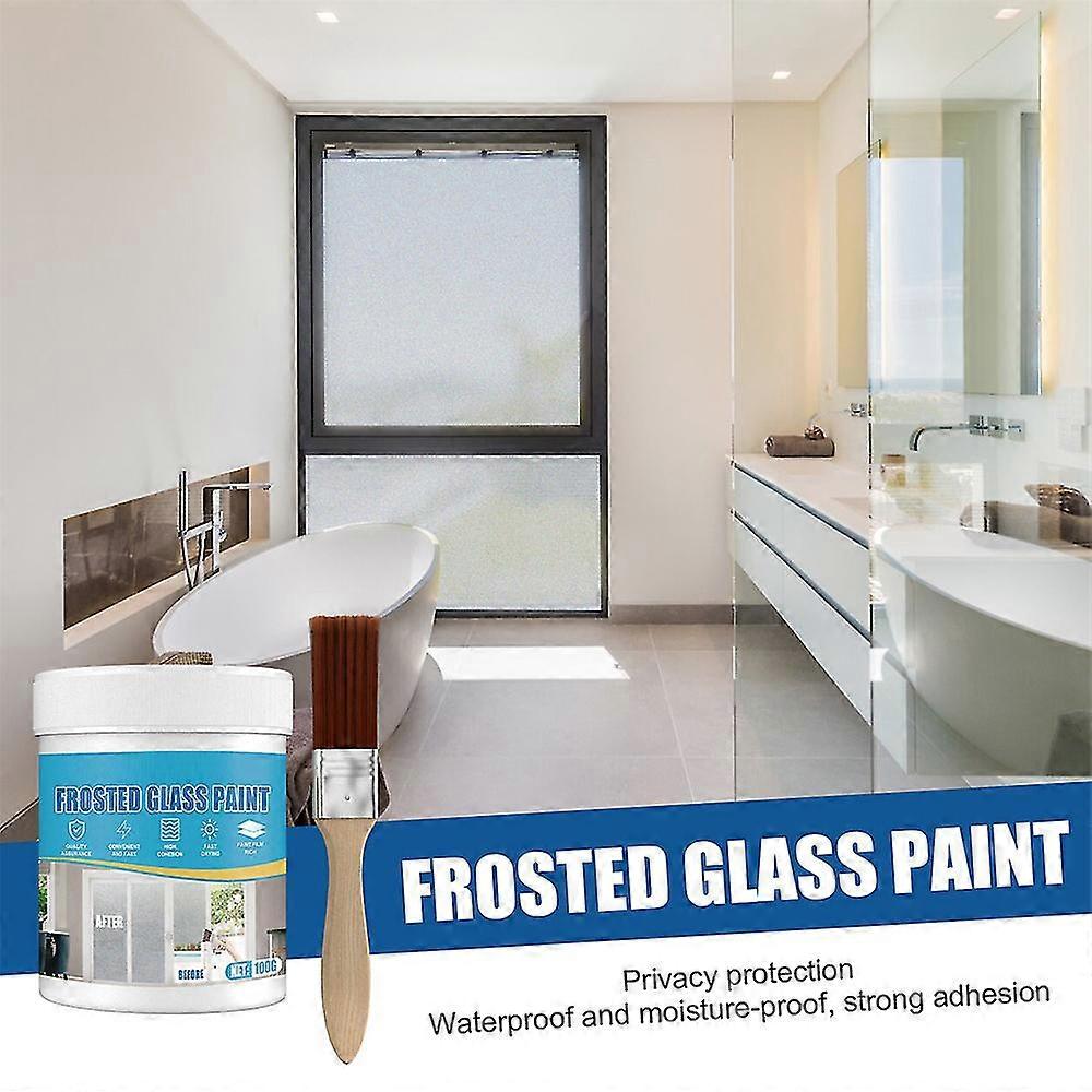 Privacy Window Glass Coating Paint Frosted Effect With Brush Waterproof ...