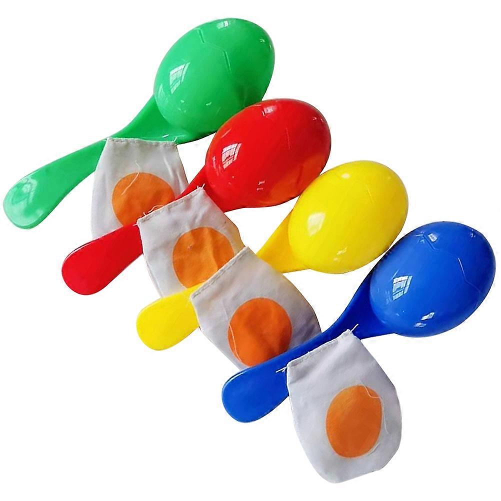 4Pcs Egg and Spoon Race Game Kids Balance Spoons Balance Training Toys ...