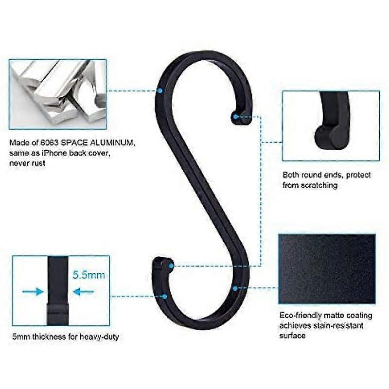 S Krokar, 12-pack S Krokar, S Krokar för hängande kastruller och ...