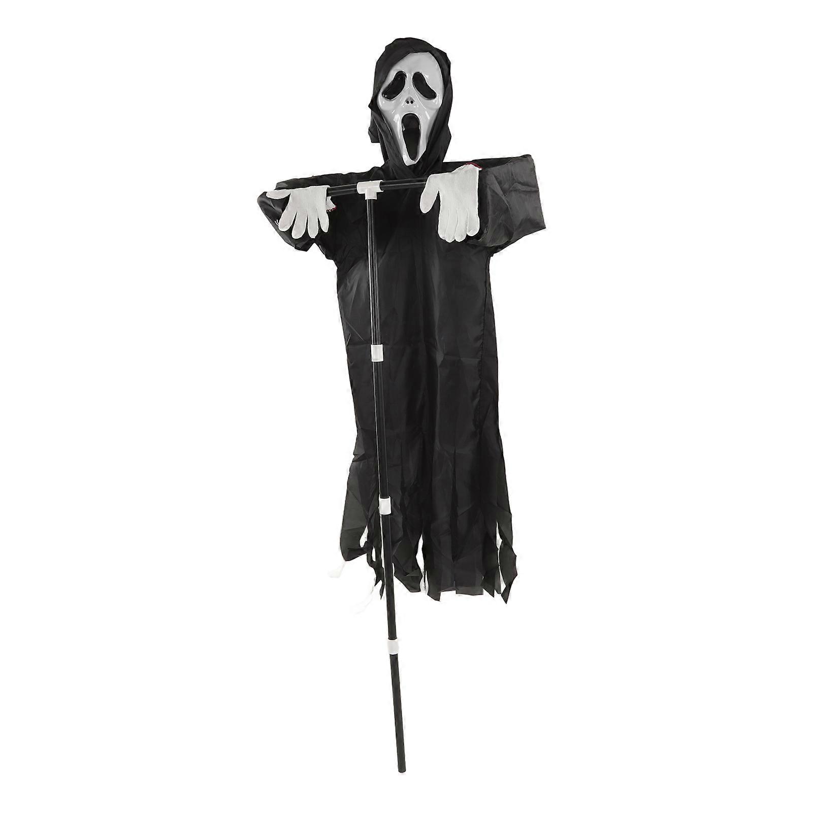 Scream Scarecrow Polyester PVC with Detachable Pole Garden Ghostface ...