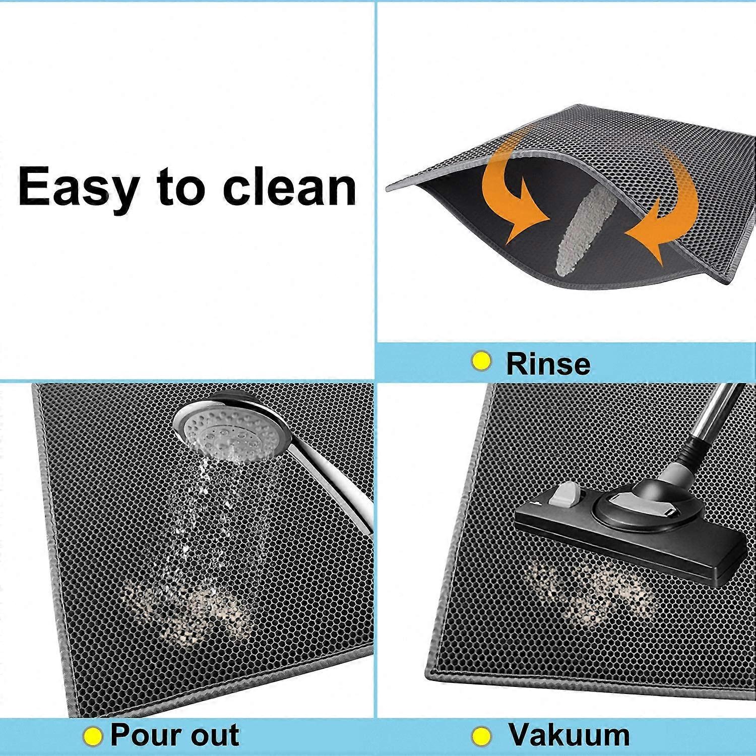 Nirvana Pieviev Cat Litter Mat Litter Box for Cats, Waterproof Non ...