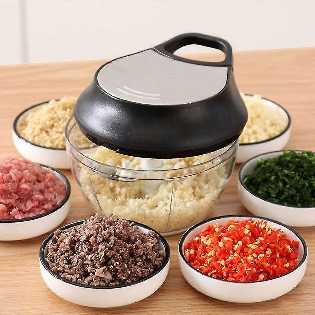 Shxx Mini Food Chopper Processor, Onion Vegetable Chopper With 3 Curved ...