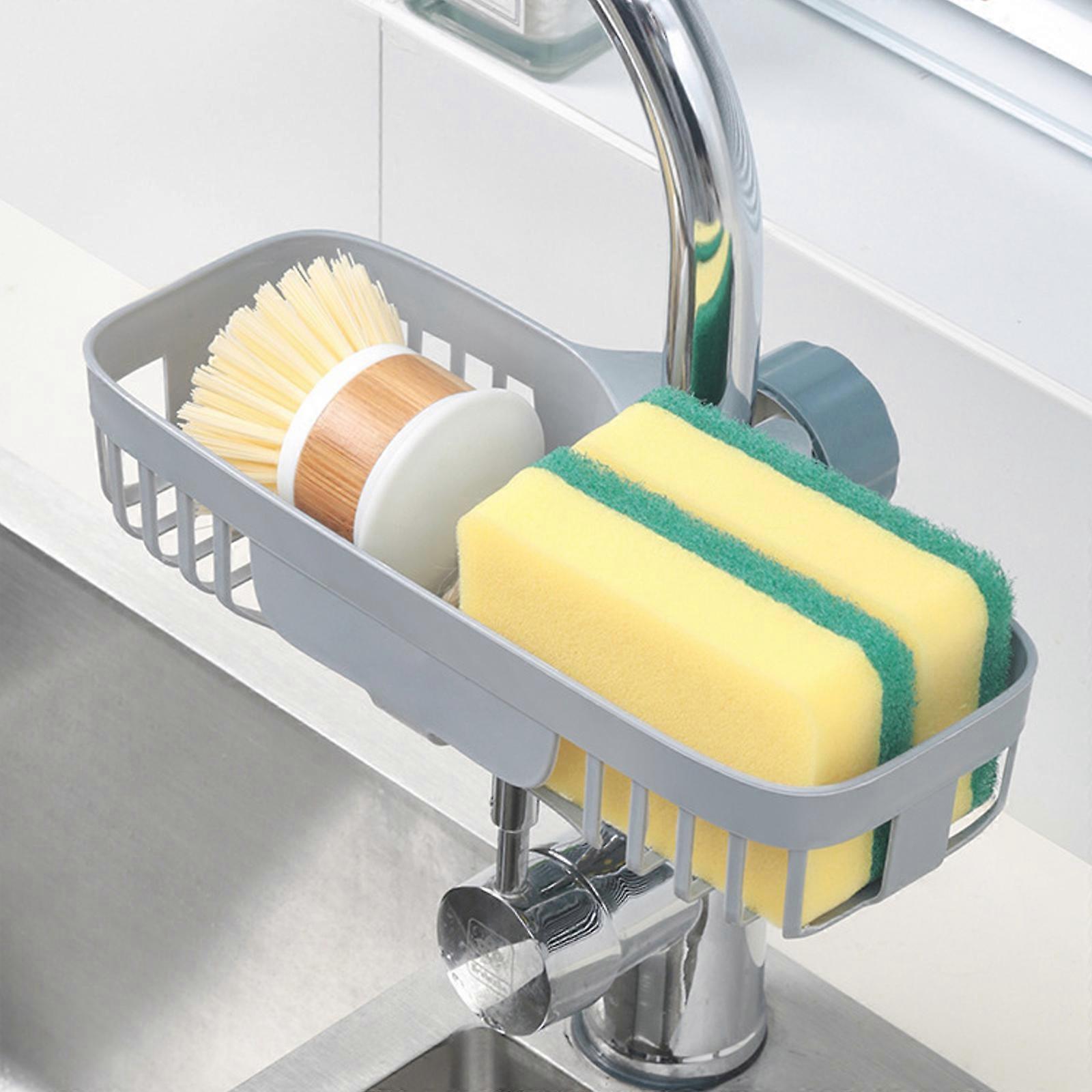 Faucet Storage Rack Sink Caddy Organizer Durable Sponge Holder,Kitchen ...