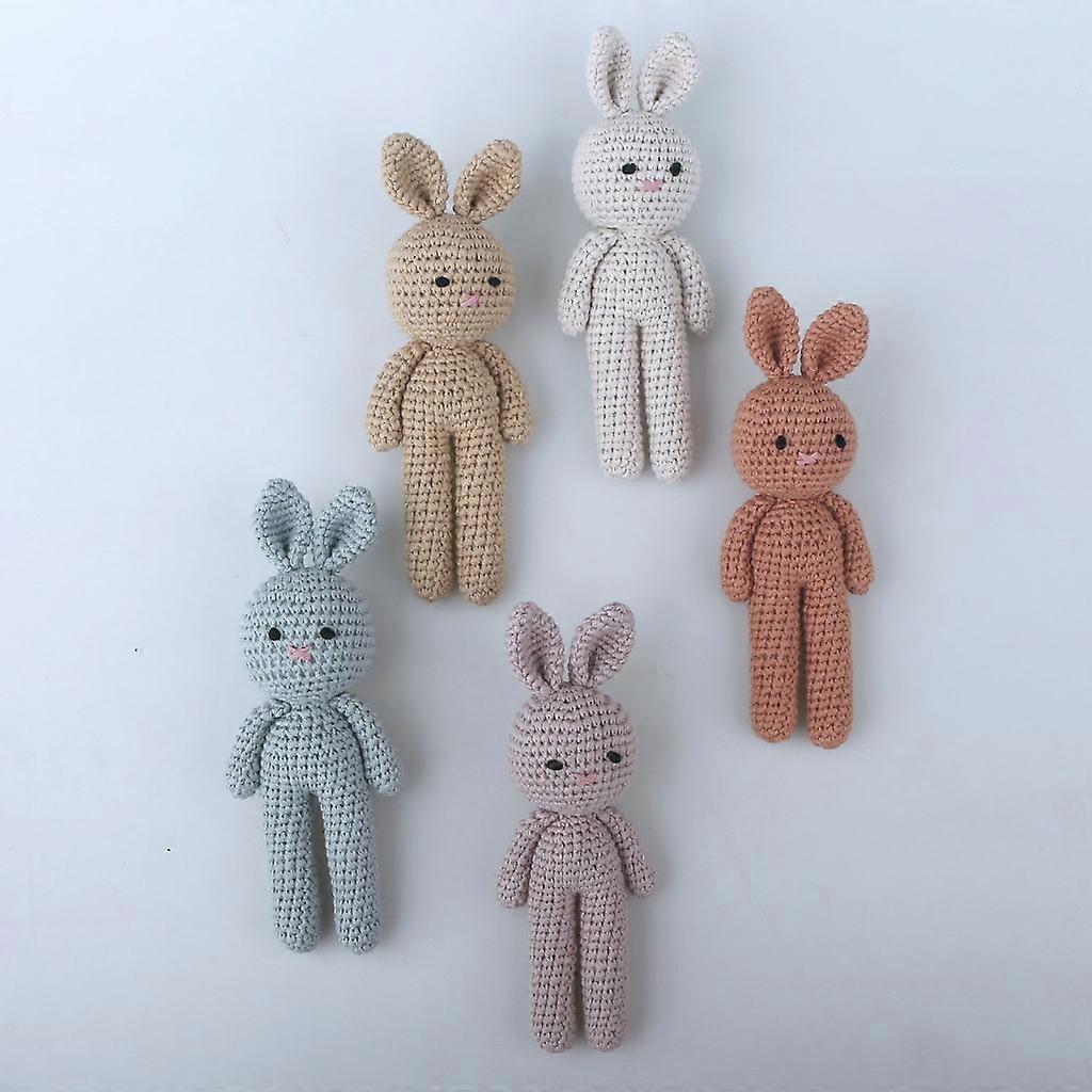 Crochet Doll for Baby Handmade Rabbit Soothing Toy Cute Stuffed Animal ...