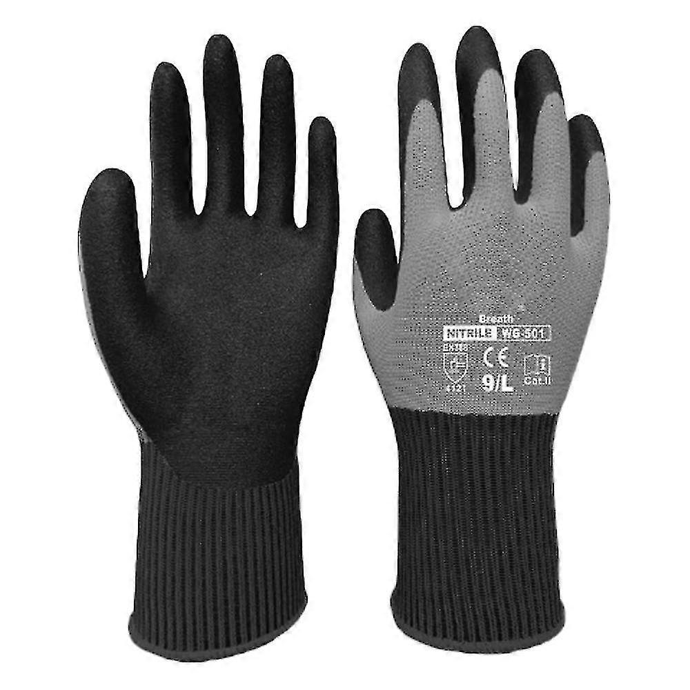 3 Pack Nitrile Gloves Gardening Gloves Labor Insurance Handling Packing ...