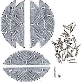 Metal Heel Plates 3 Pairs Sole Repair Kit With Screw Nails Shoes Heel ...
