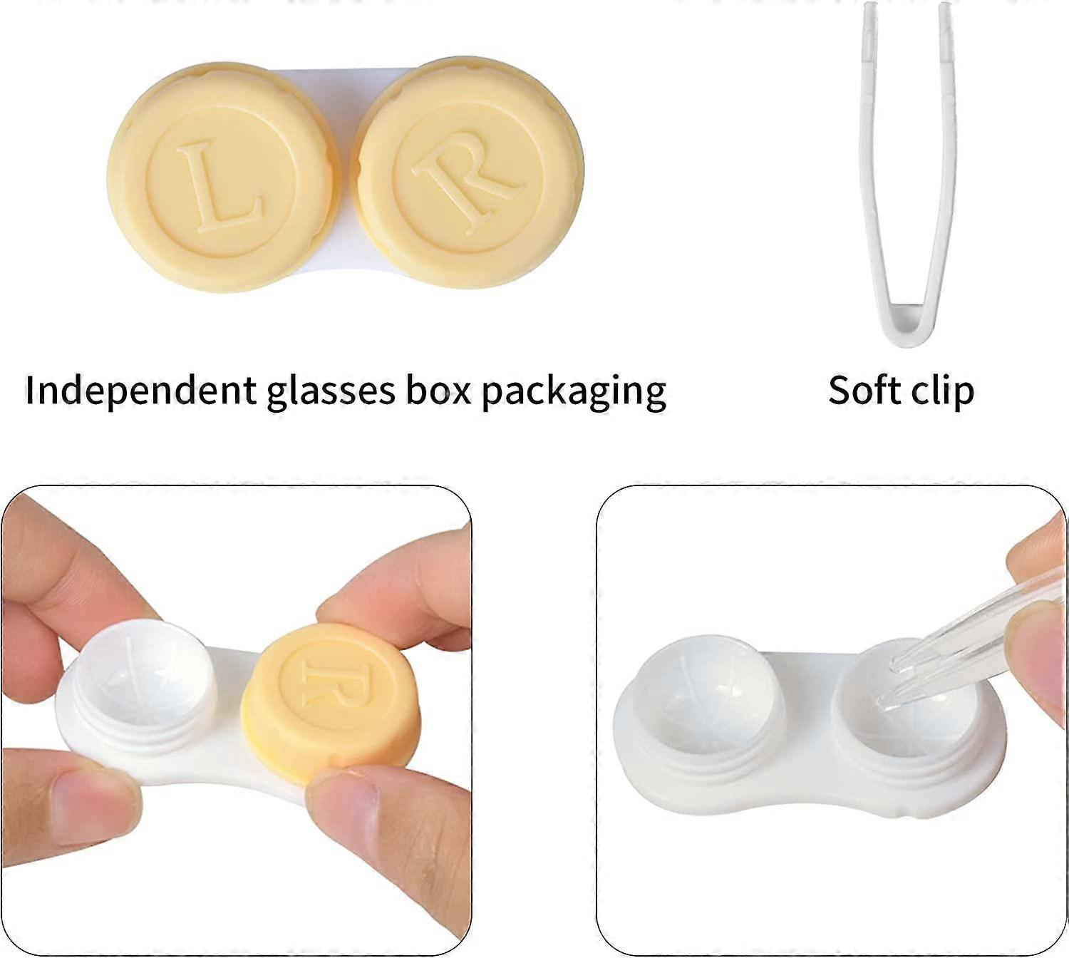 6 Pieces Contact Lens Case, Contact Lens Box, Contact Lens Container ...