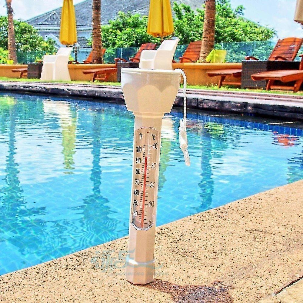 Large Pool Float Water Temperature Thermometer With Rope, Thermometer ...