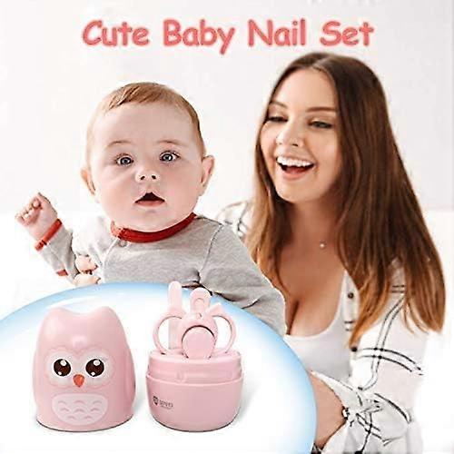Baby Nail Clippers, 4-in-1 Baby Nail Care Set with Cute Case, Scissor ...