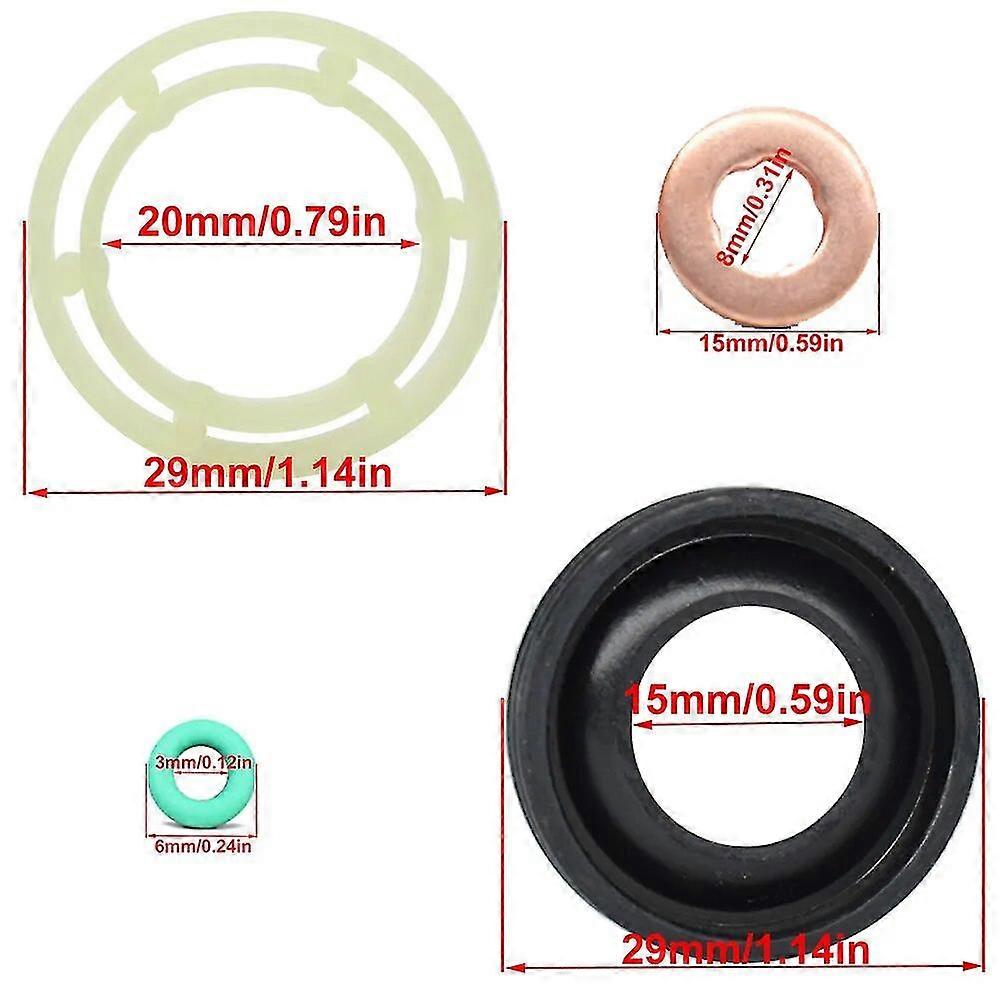 Fuel Injector Seal + Washer + O Ring Set For Citroen Berlingo C3 C4 ...