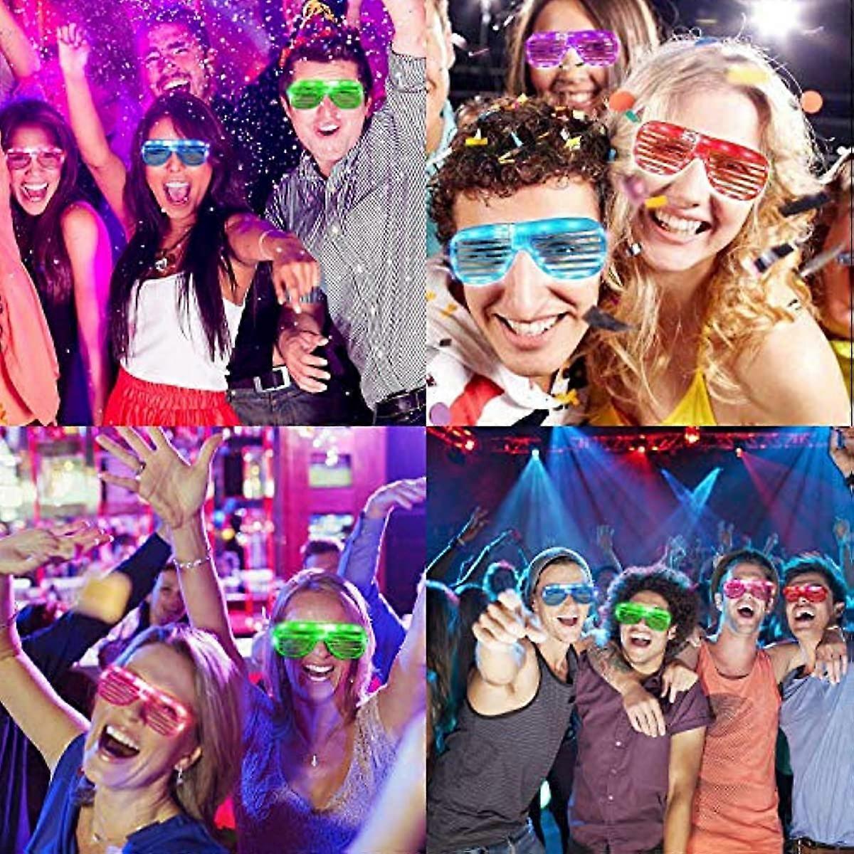LED Glasses Glow in the Dark Party Favors Supplies for Kids 24 Pack ...