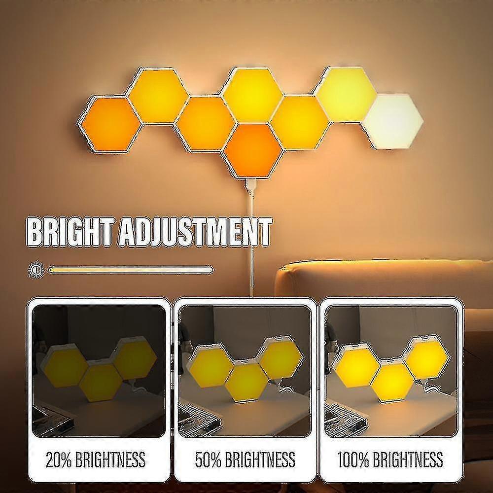 Hexagon Lights Gaming - RGB Led Hex Ljuspaneler Hexagon Smart ...