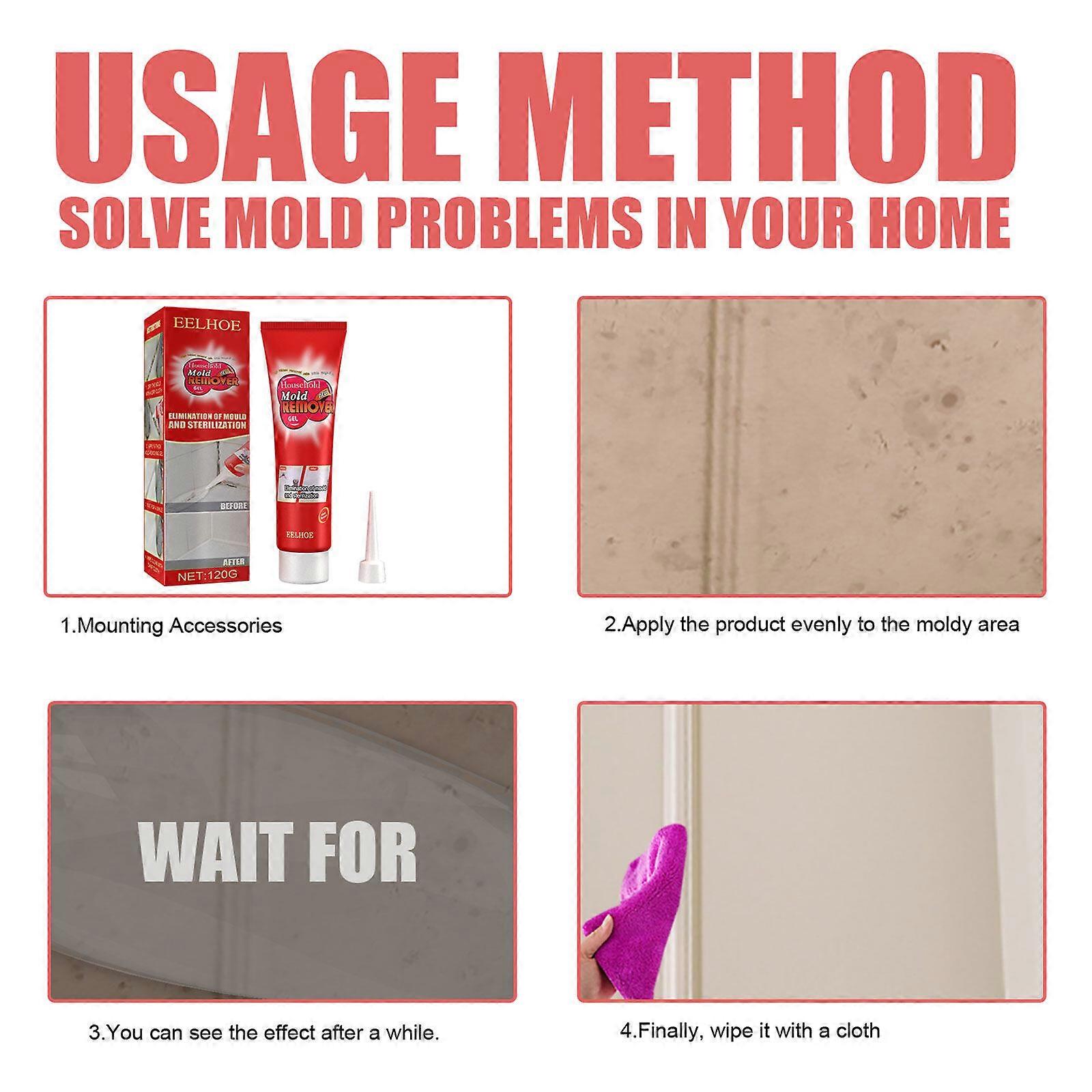 Mold Remover Gel - Household Cleaner for Tiles, Bathrooms, Kitchens ...