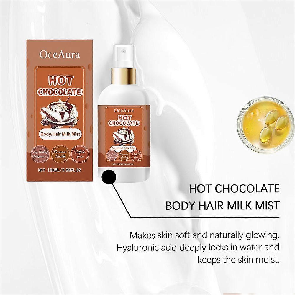Hot Chocolate Body Hair Milk Mist, Long Lasting Body Spray, Natural ...
