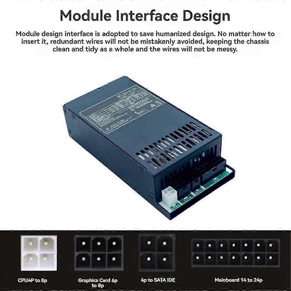 500W PSU ATX Full Modular Power Supply FLEX Module Power Supply Low ...