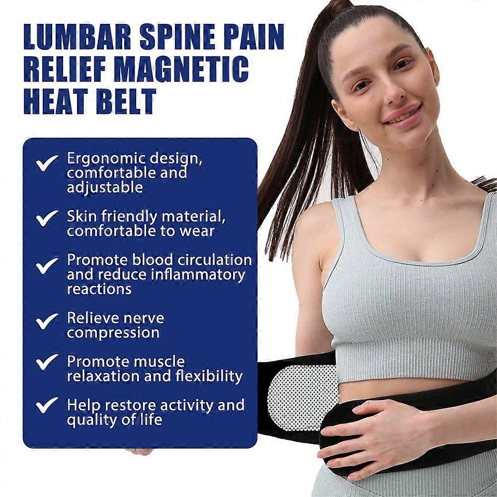 3Pcs Self Heating Magnetic Back Support Lumbar Lower Back Brace Belt ...