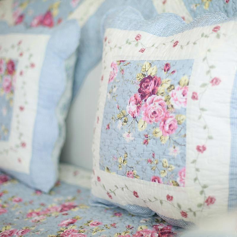 Powder Blue Sofa Cushion Fabric Cotton Non-slip Four-season Leather ...