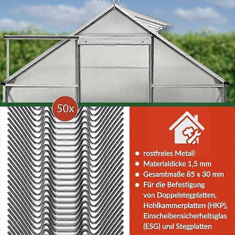Greenhouse Saviour, High Quality Stainless Steel W Type Clips for Twin ...