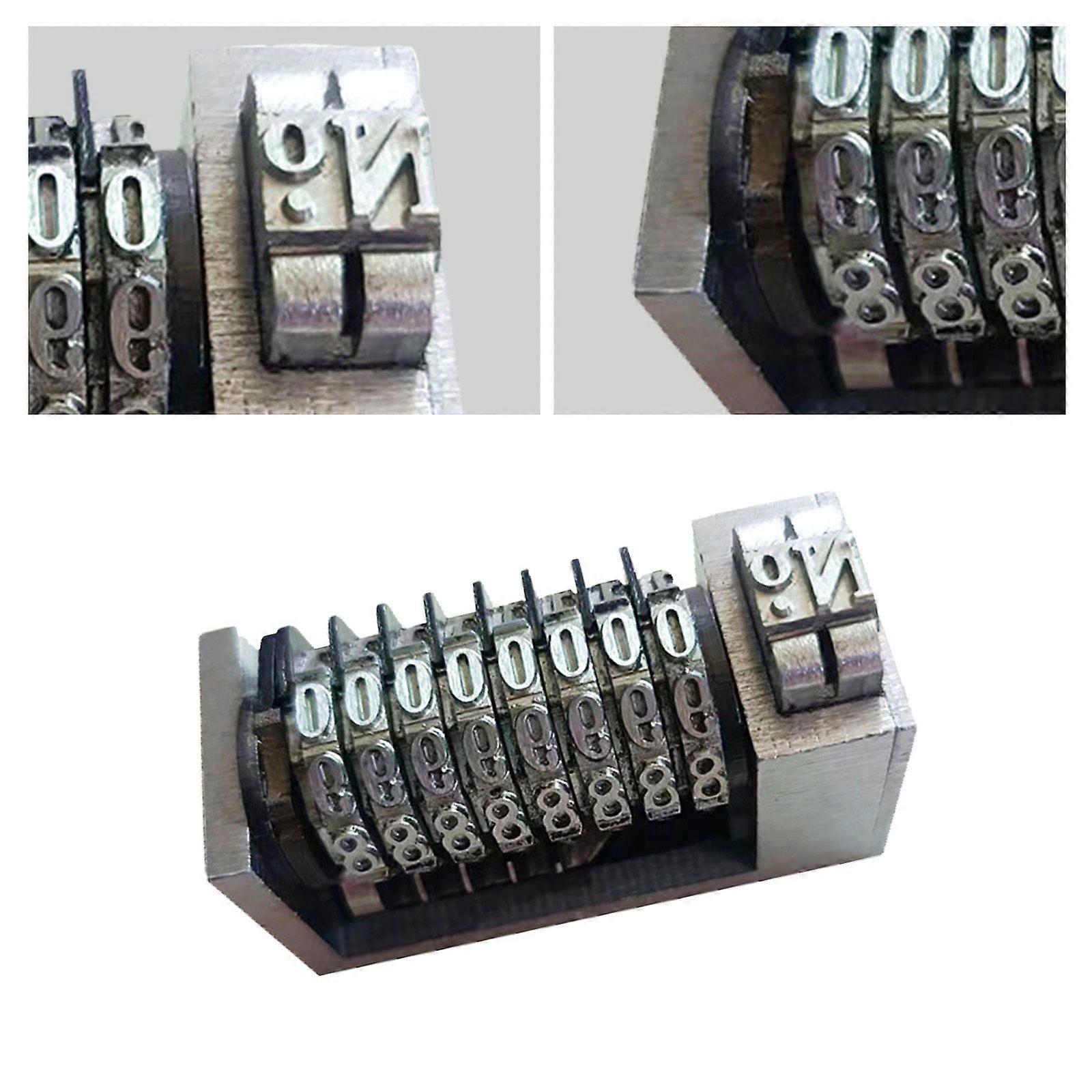 6 Digits Numbering Machine Forward for Letterpress Number Coding 4X8 ...