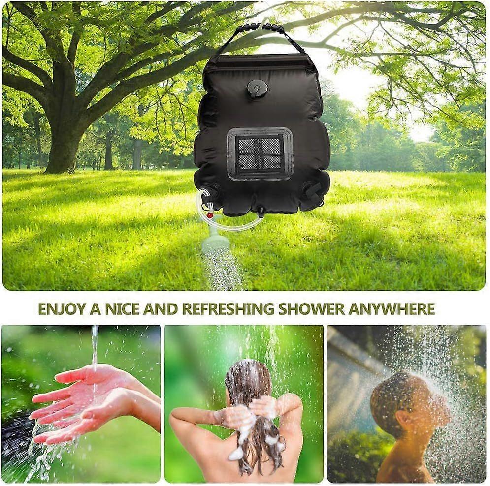 Solar shower outdoor 20L camping shower solar water bag heating camping ...