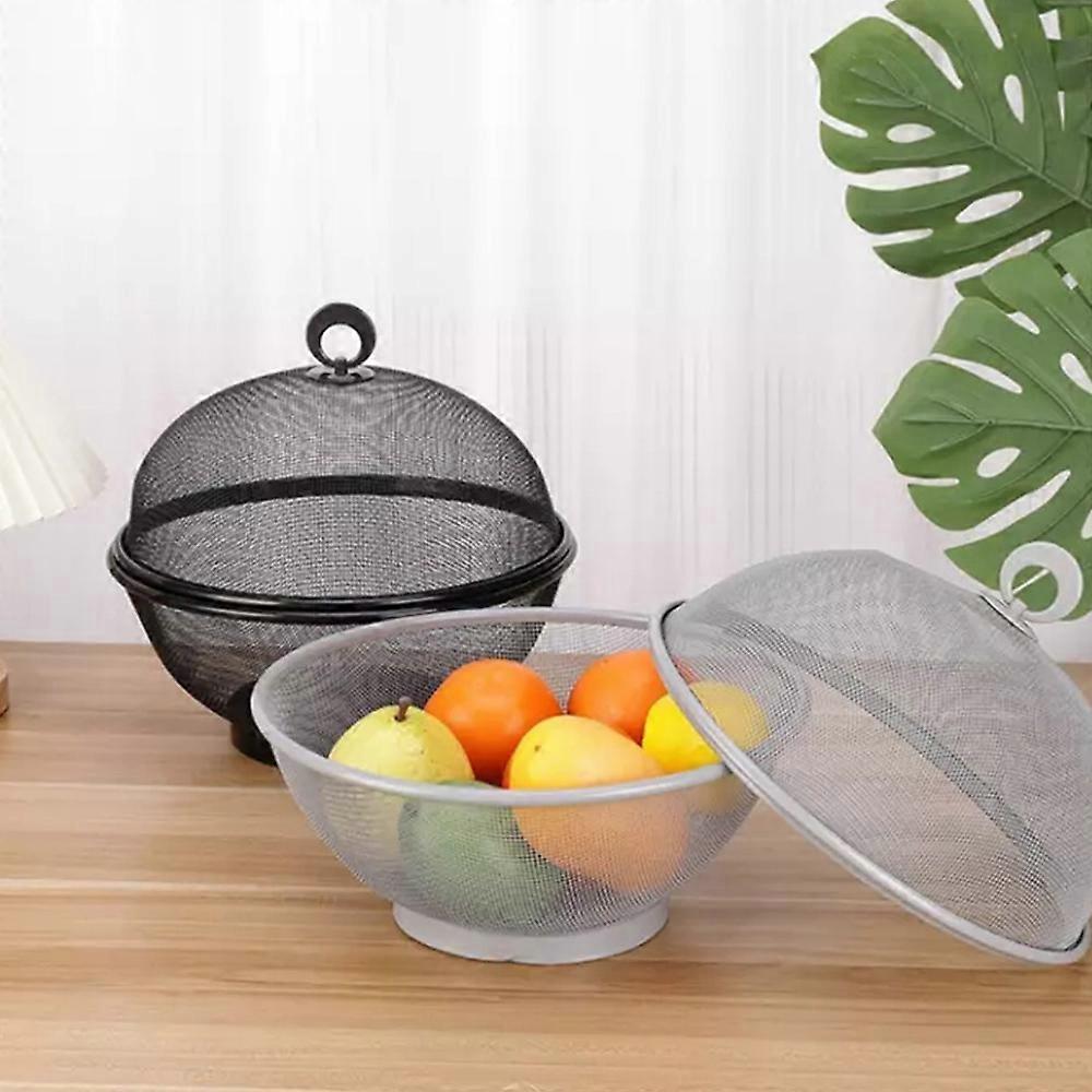 Fruit Fly Proof Fruit Bowl, Large Capacity Mesh Fruit Basket with Lid ...