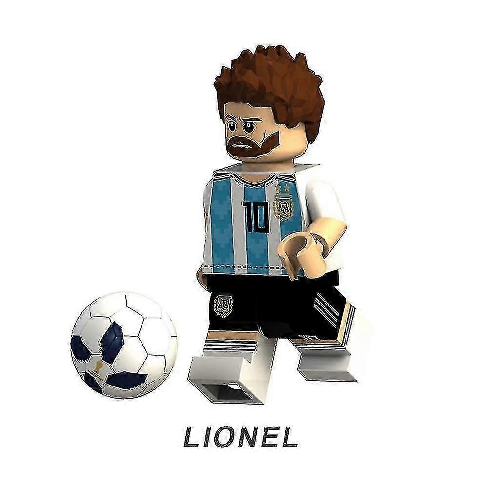 8-Piece Qatar World Cup Mini Figures Set Featuring Ronaldo, Messi, and ...