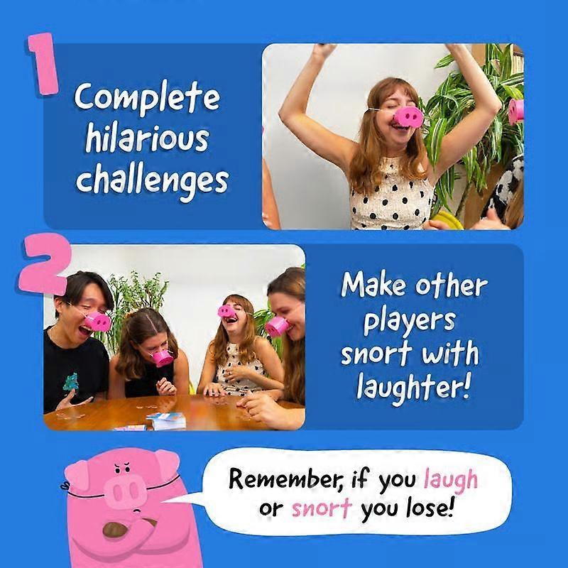 Snort Funny: The Oinkcredible You Laugh You Lose Party Game | 150 ...