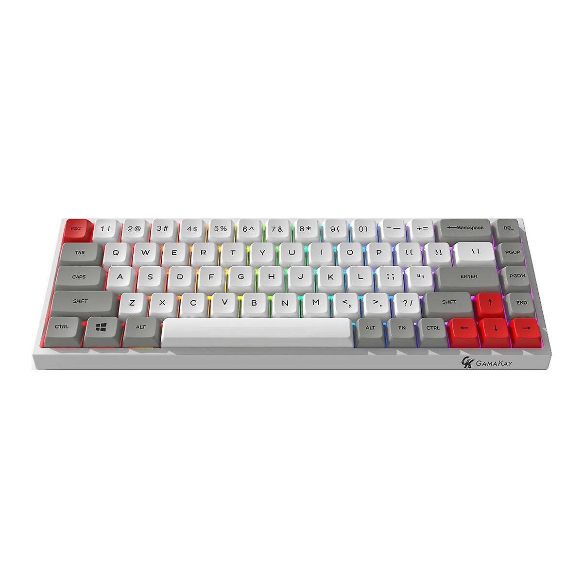 Gamakay Tk68 Mechanical Keyboard 68 Keys Triple Mode Connection Wired ...