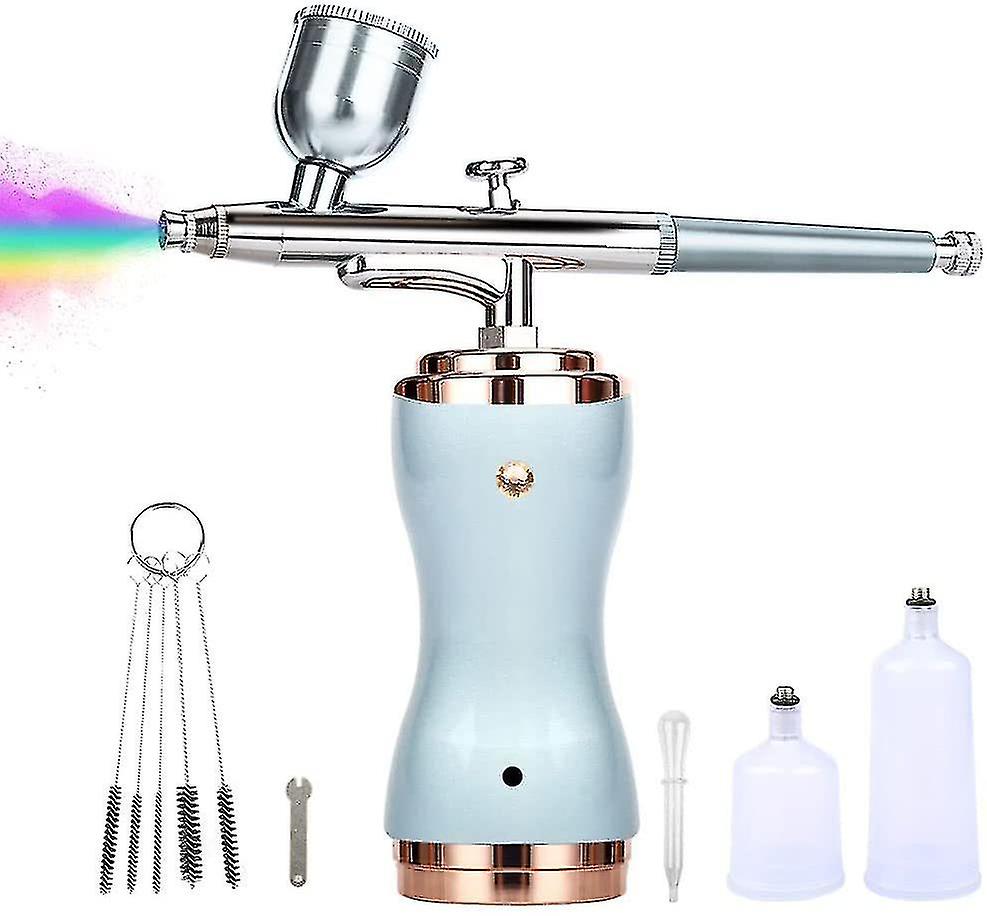 Upgraded Airbrush Kit, Mini Handheld Dual Action Rechargeable Airbrush ...
