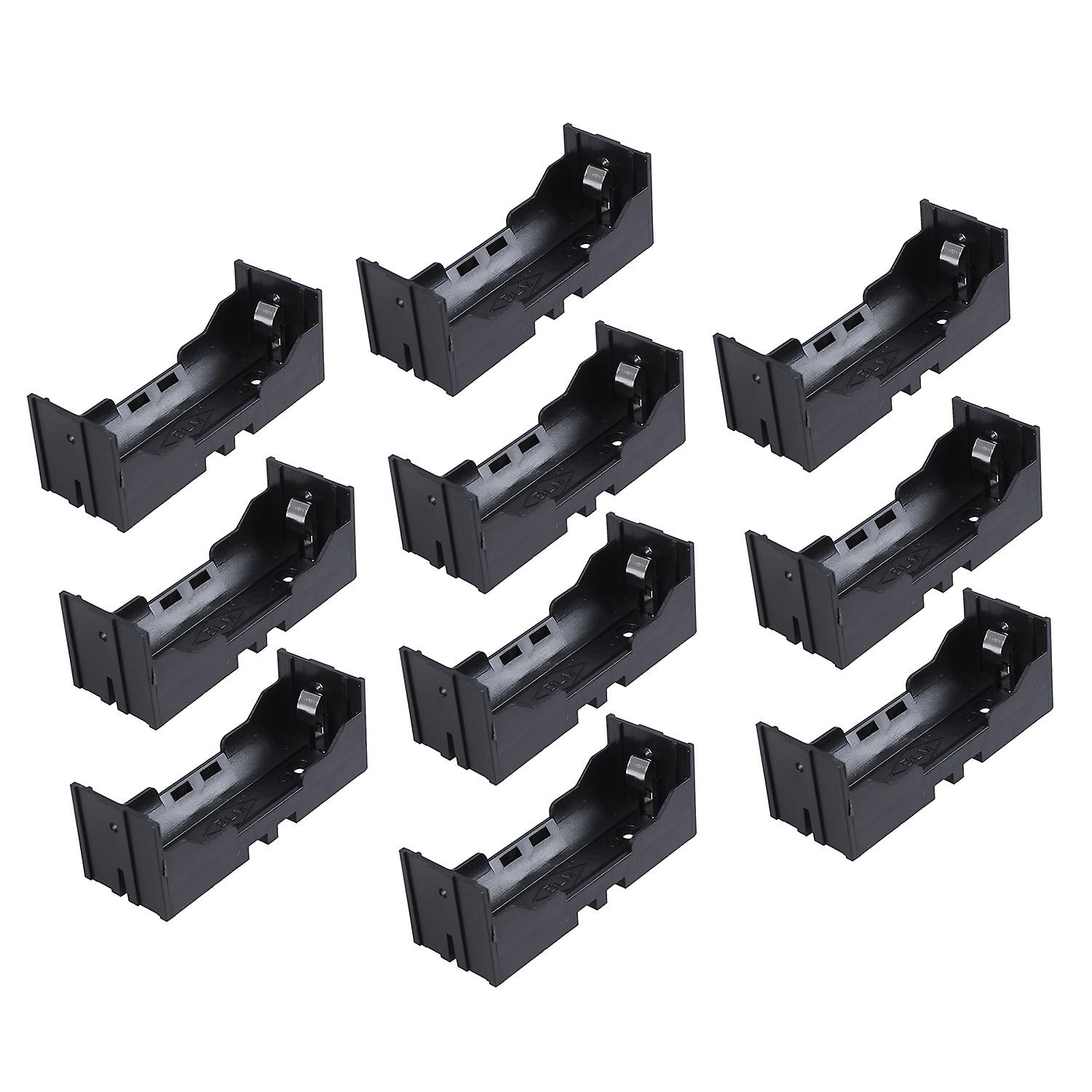 Plastic Single 26650 Battery Holder Case Storage Box 10Pcs Black ...