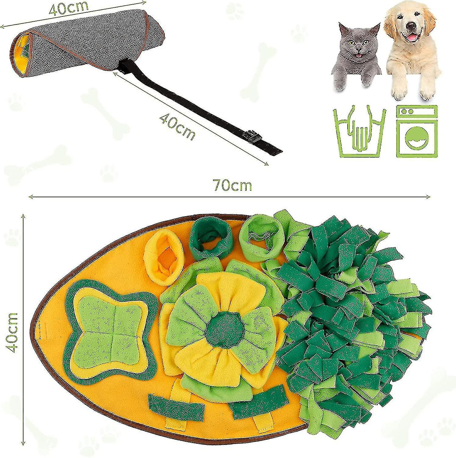 Sniff Mat 70*40cm Dog Ducators For Digging Mat Slow Food Toy Sniffing ...