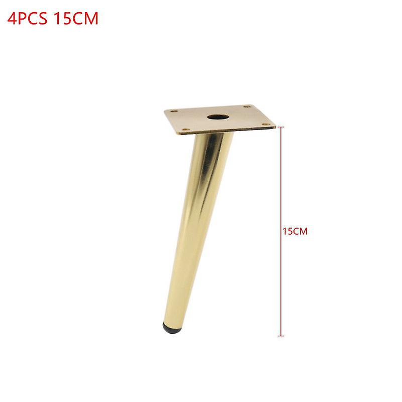 4Pcs Furniture Table Legs 12/15/20/25/30cm Metal Tapered Sofa Cupboard ...