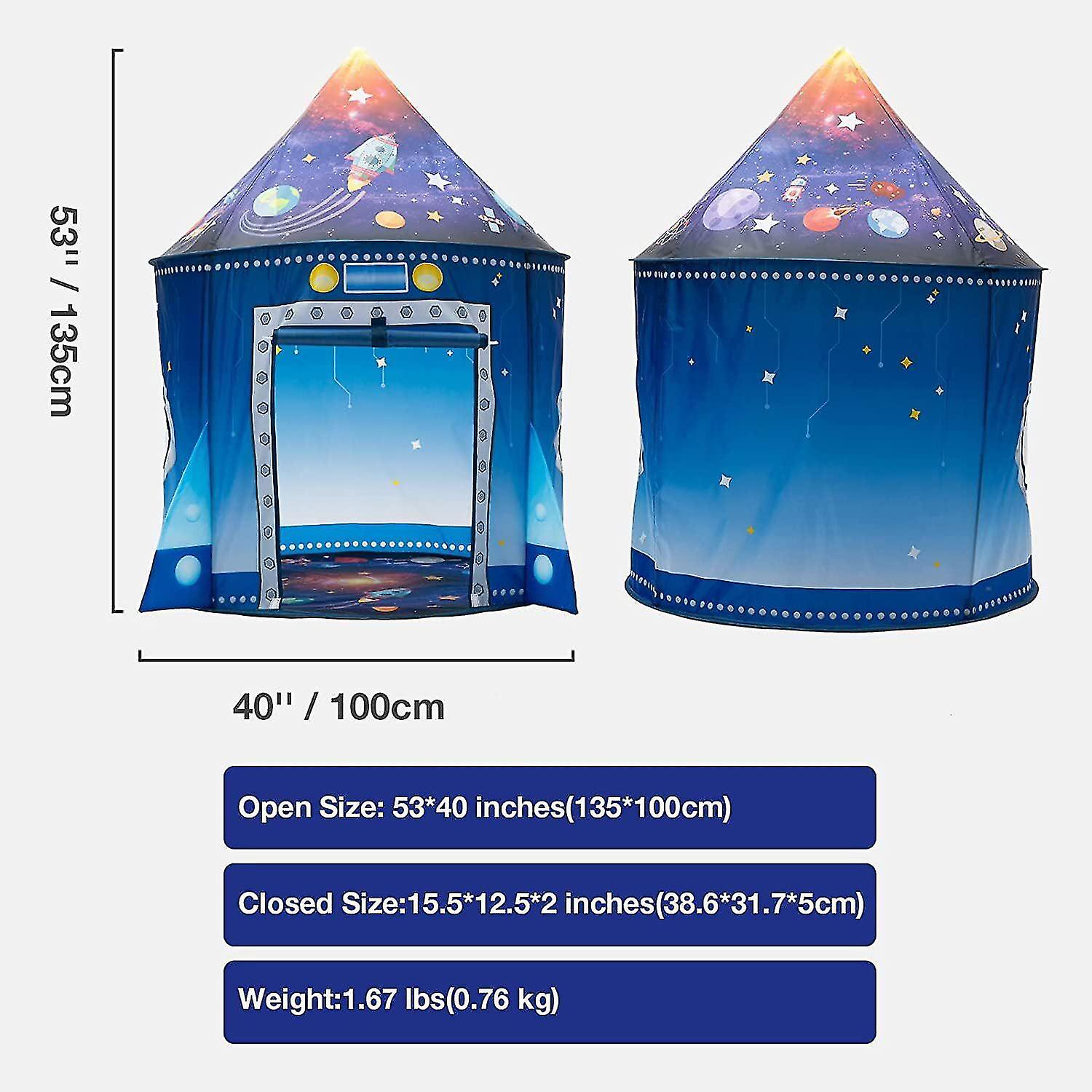 Auniq Rocket Ship Play Tent compatible with Kids, Indoor Outdoor ...