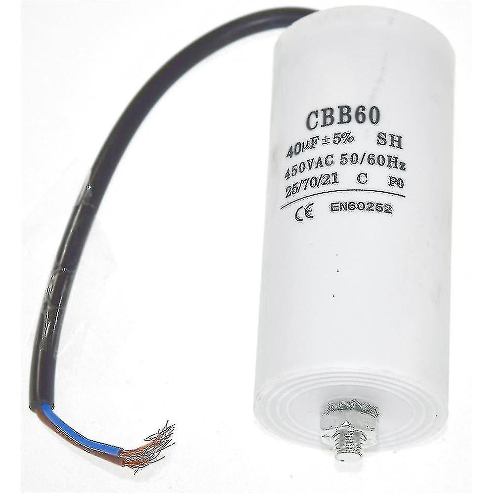 Condensateur moteur, 450V Cbb60 40uf 50 / 60hz Condensateur de ...
