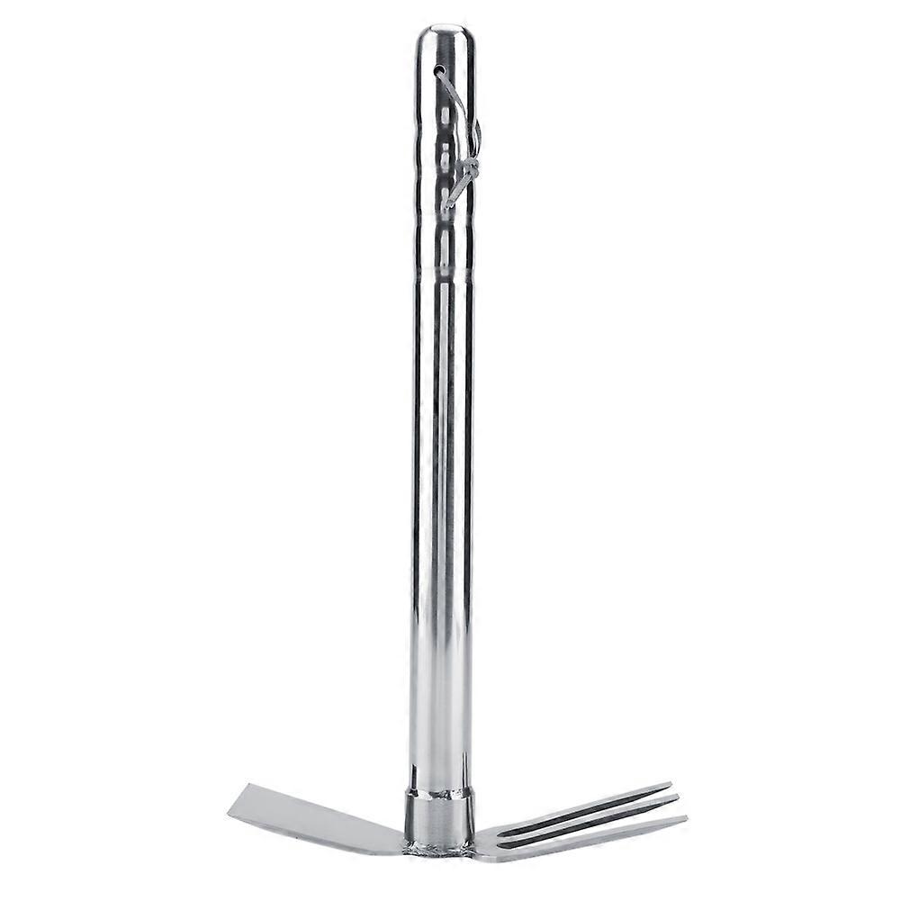 Steel Mini Rake Rubber Handle Short Claw Rake Cultivator Garden Tool ...