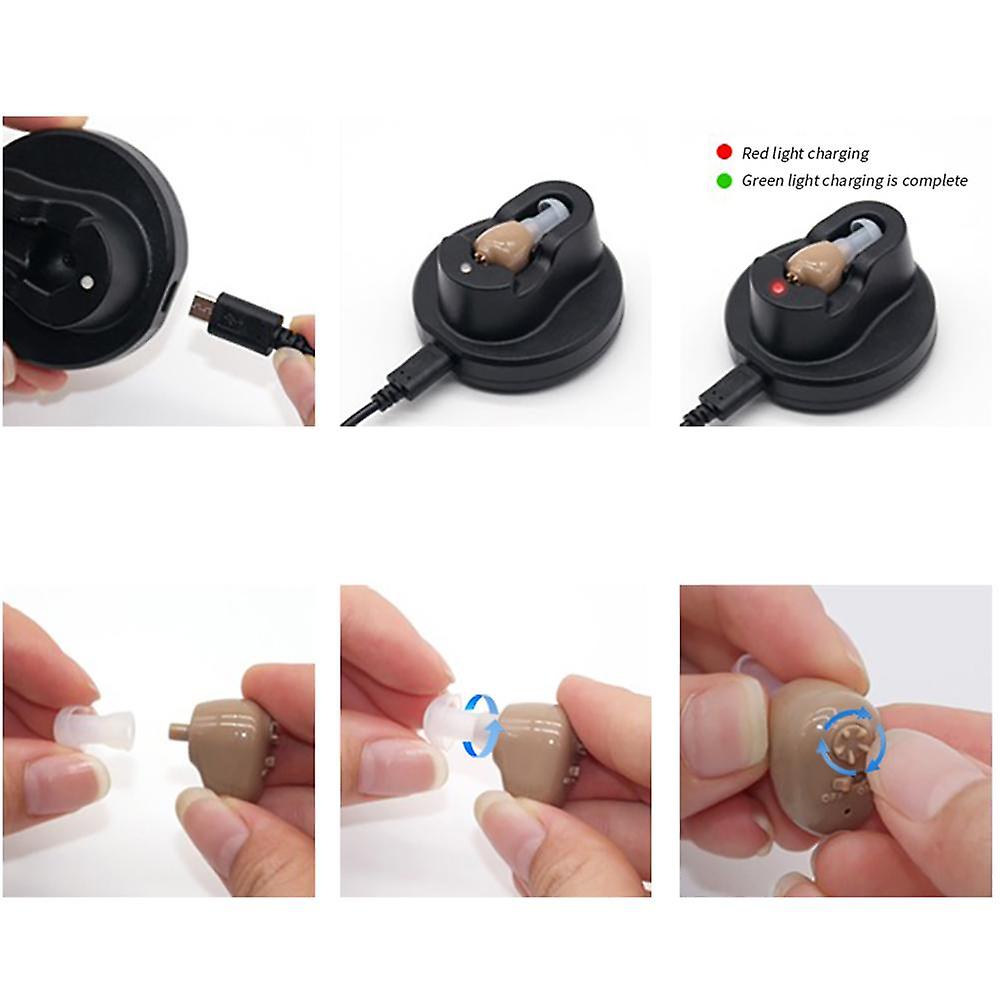 Hearing Aids Volume Adjustable Inner Ear Style Sound Amplifier ...