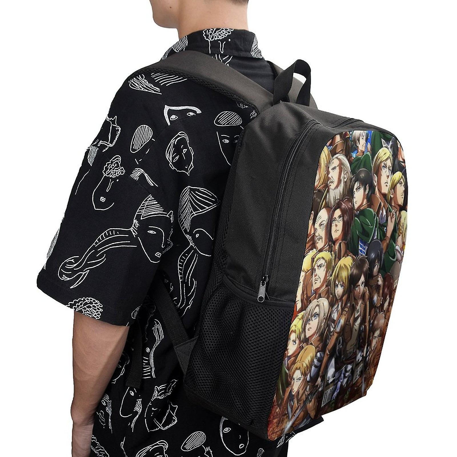 Shingeki No Kyojin Attack On Titan Backpack Casual Daypack School Bag ...