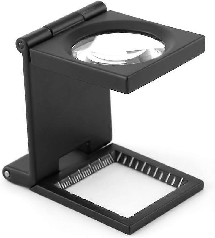 Three-Folding Magnifier, 10X Zinc Alloy Magnifier Magnifying Glass with ...