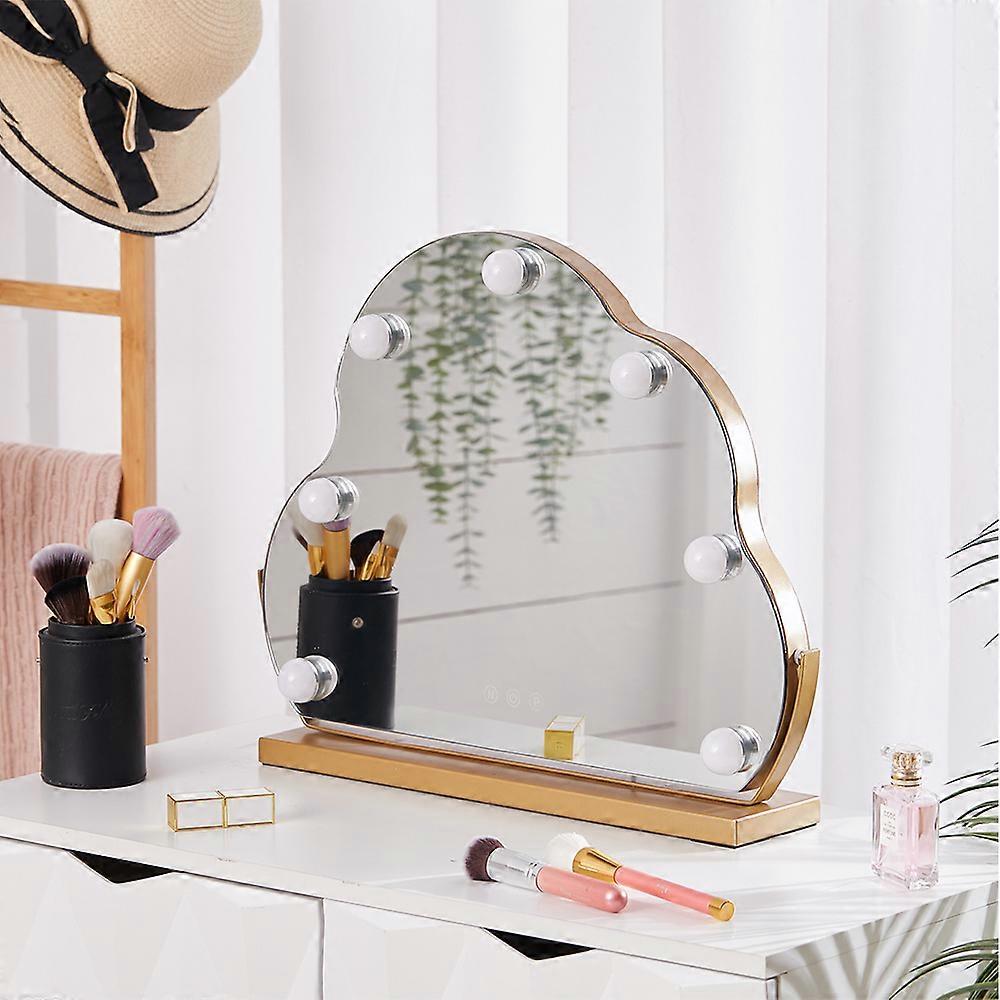 Irregular Hollywood Vanity Mirror with Lights Iron Frame LED Makeup ...