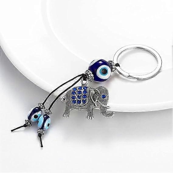 Elephant Keychains,Bling Crystal Little Animal Elephant Keyrings,Silver ...