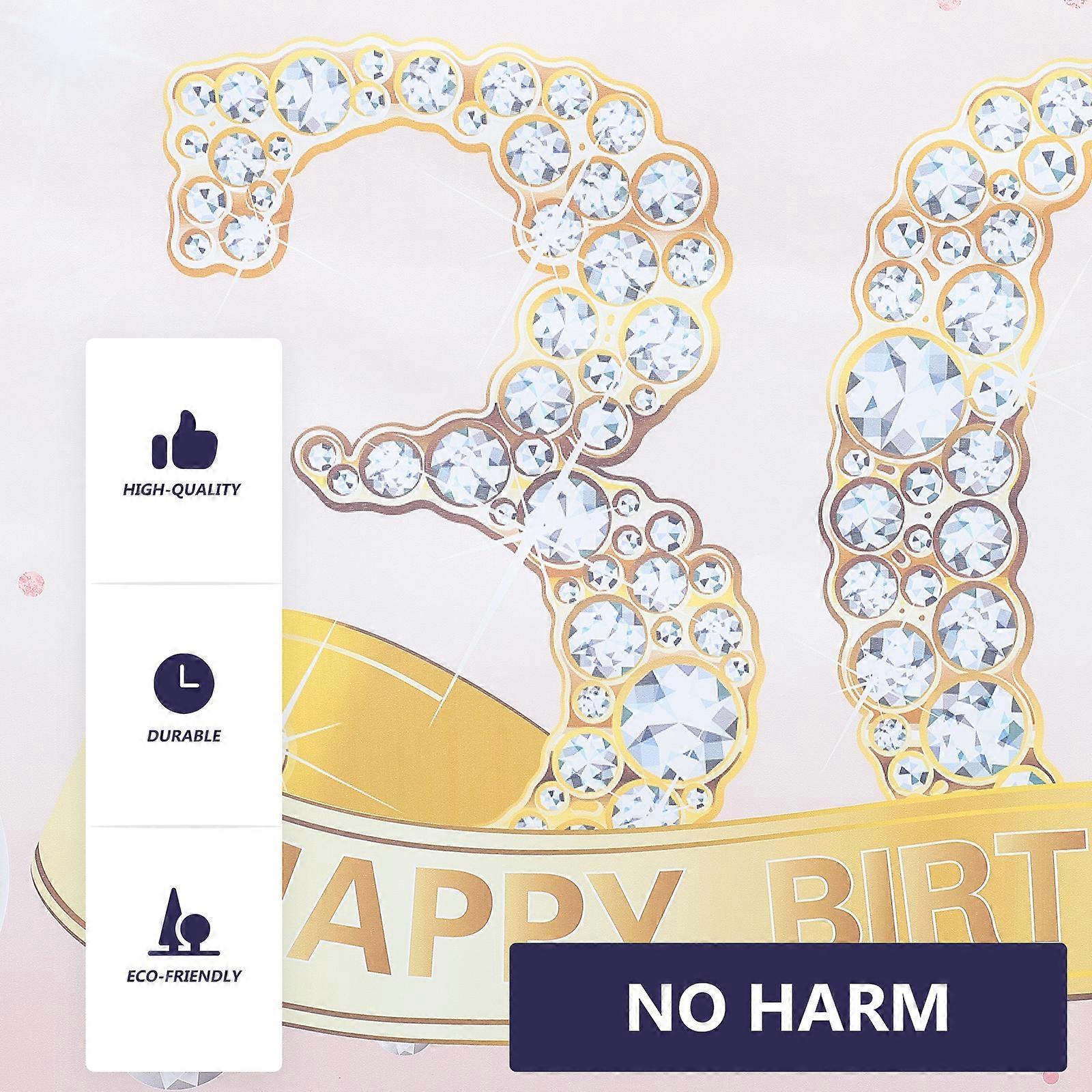 Happy 30th Birthday Banner 30 Birthday Poster Party Backdrop Decoration ...