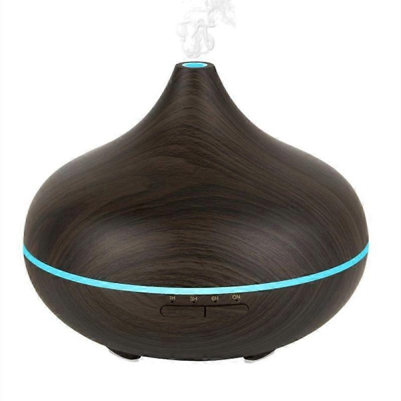 Ultrasonic humidifier with aroma lamp 500 ml dark brown | Fruugo UK