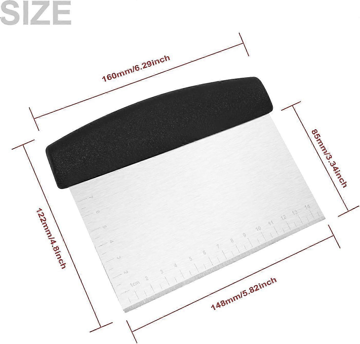 Stainless Steel Pastry Scraper Bench Scraper Chopper, Best As Pizza And ...