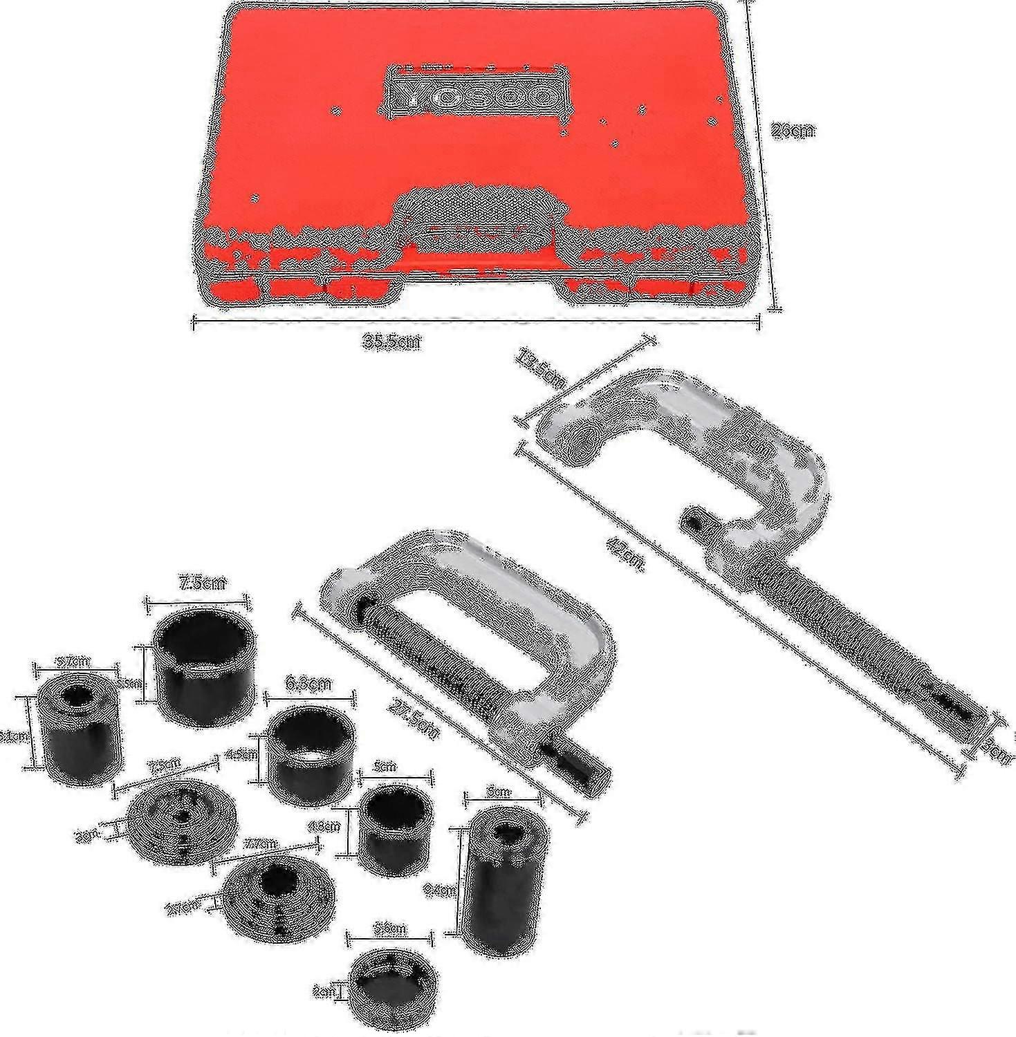 Ball Joint Puller, 9pcs Ball Joint Repair Adapter 4 In 1 Axial Ball ...
