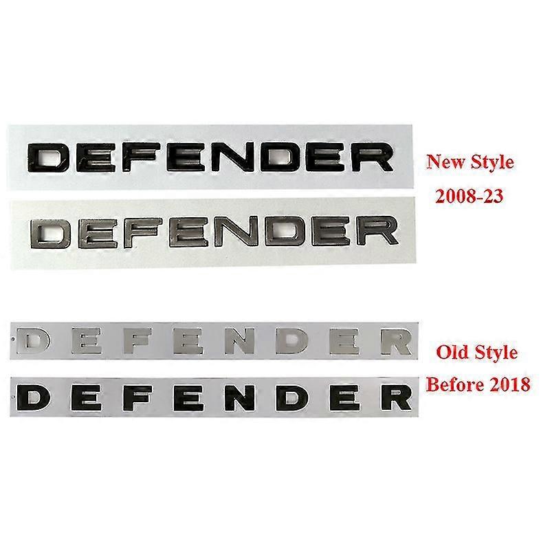 3d Abs Defender Emblem Letters Car Front Hood Rear Trunk Badge Sticker ...