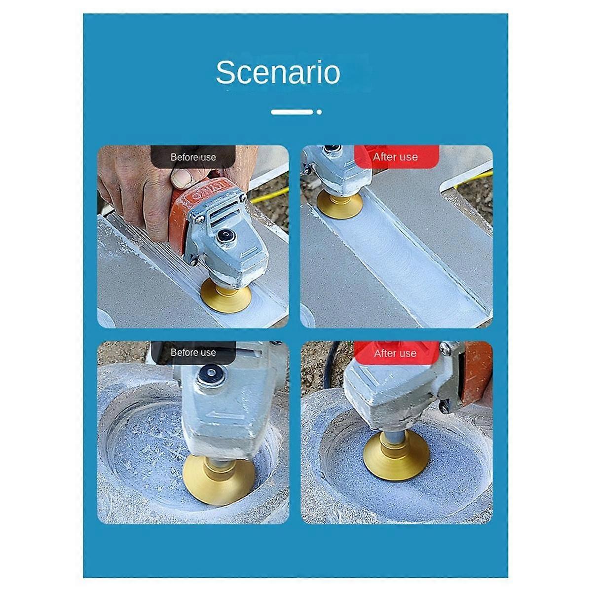 45/60/100 Brazed Flat Grinding Head Abrasive Polishing Stone Marble ...