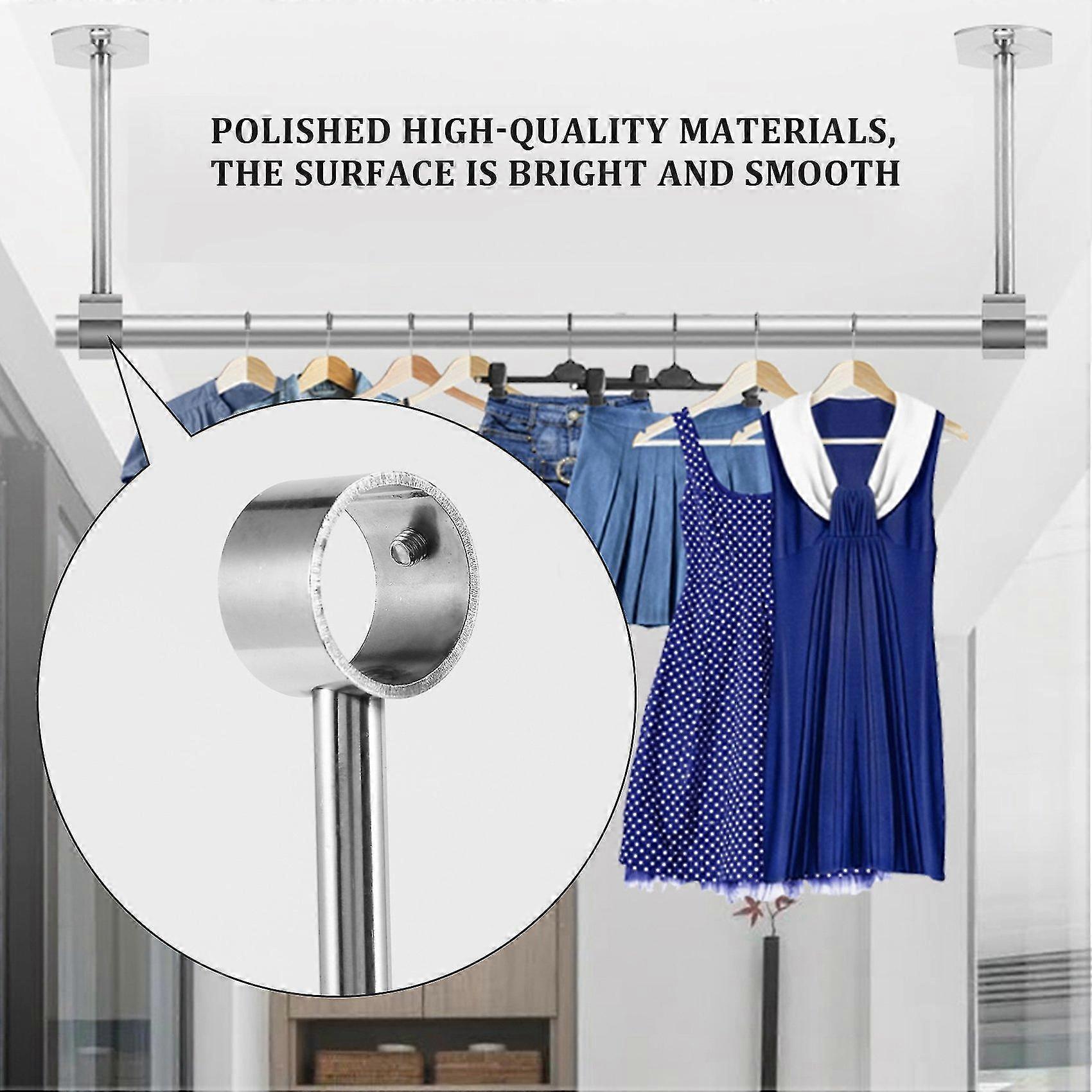 Ceiling-Mount Bracket, Wardrobe Pipe Bracket, 25mm Dia, Wardrobe Rod ...