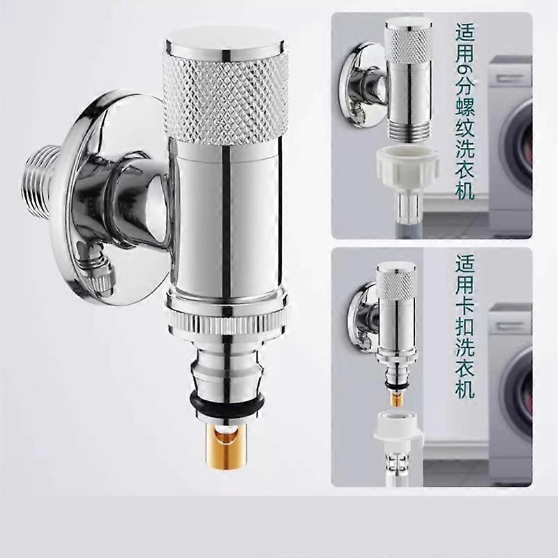 Copper Washing Machine Faucets Soild Brass Single Cold Wall Mounted G1 ...